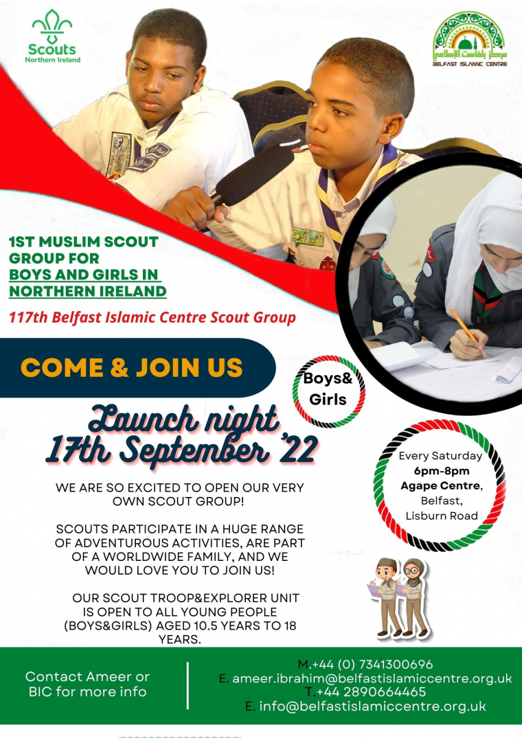 1st Muslim Scout Group for Boys and Girls in northern ireland – Belfast ...